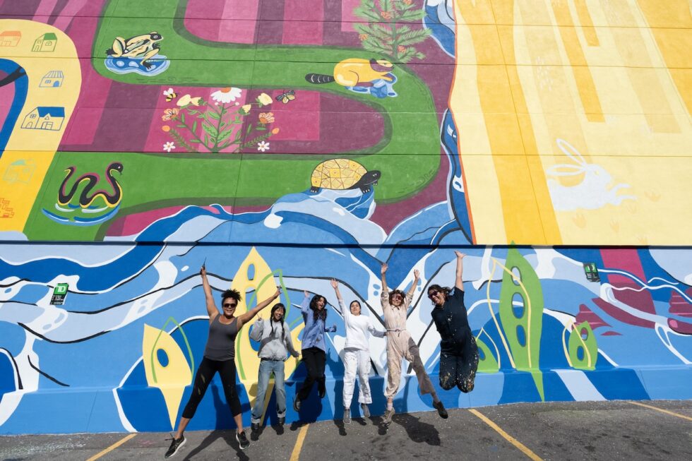 Yellow Oasis Mural | STEPS Public Art